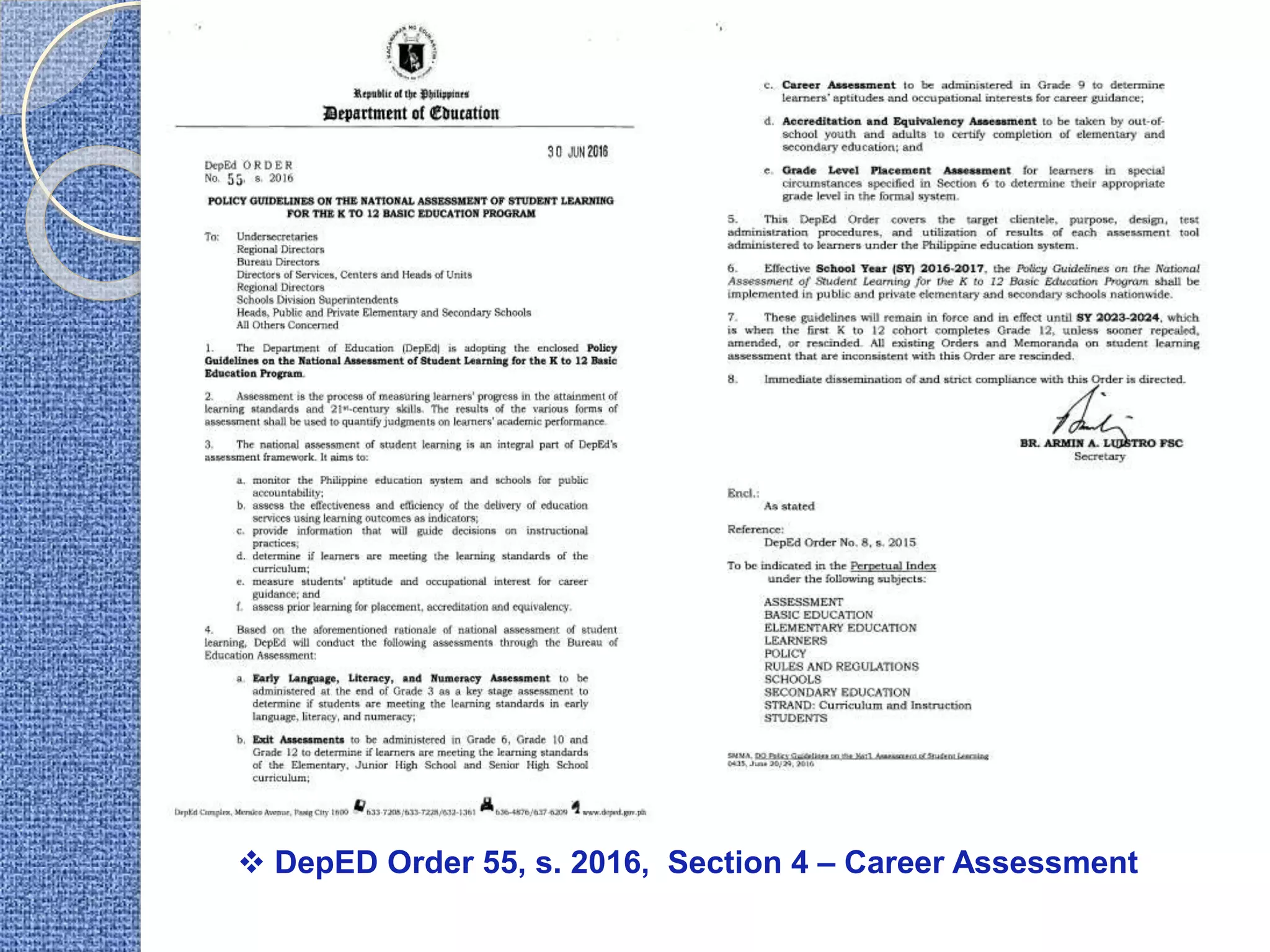 1 2016 ncae basic facts - national career assessment examination | PPTX