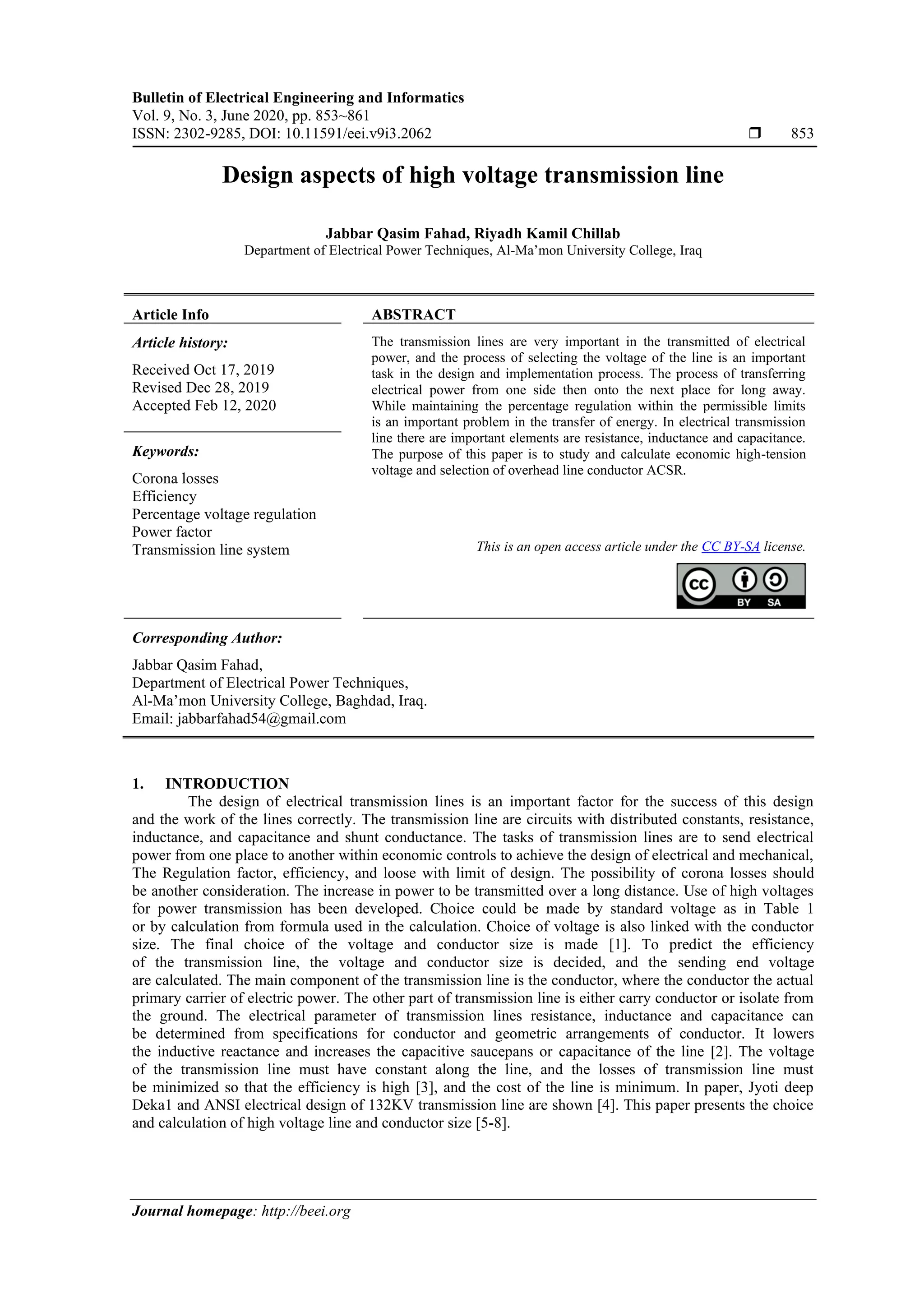 Design aspects of high voltage transmission line | PDF