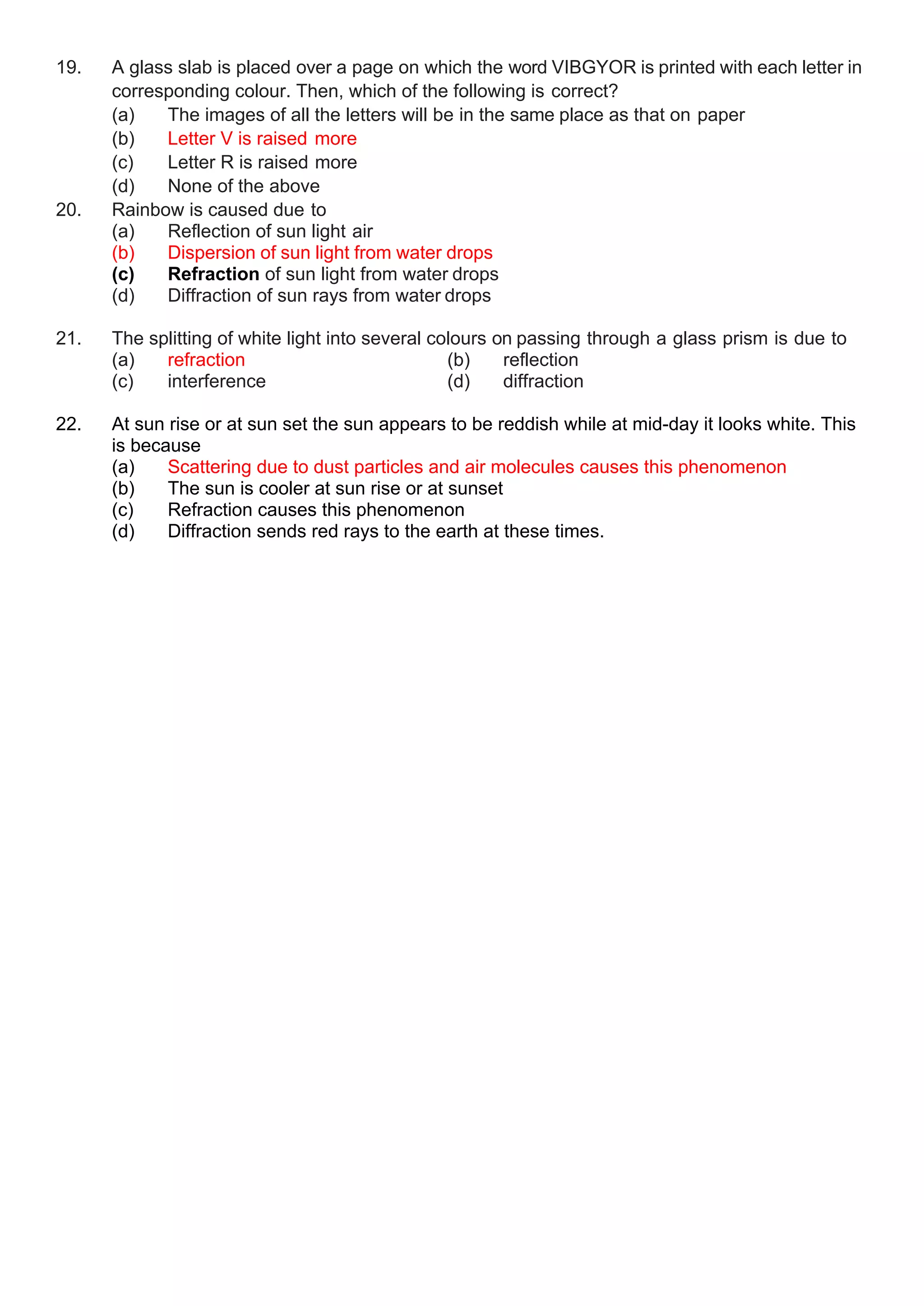 Physics Chapter Human Eye Pdf