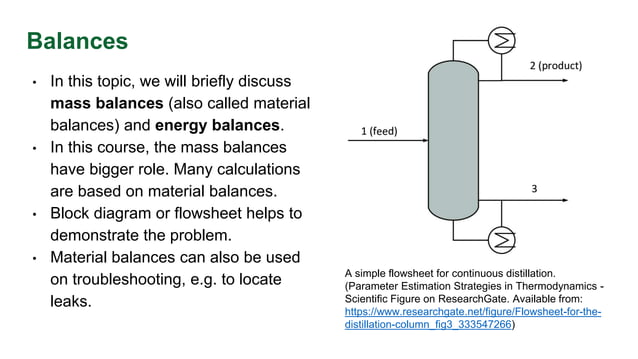 Material and energy balances | PPTX