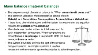 Material and energy balances | PPTX