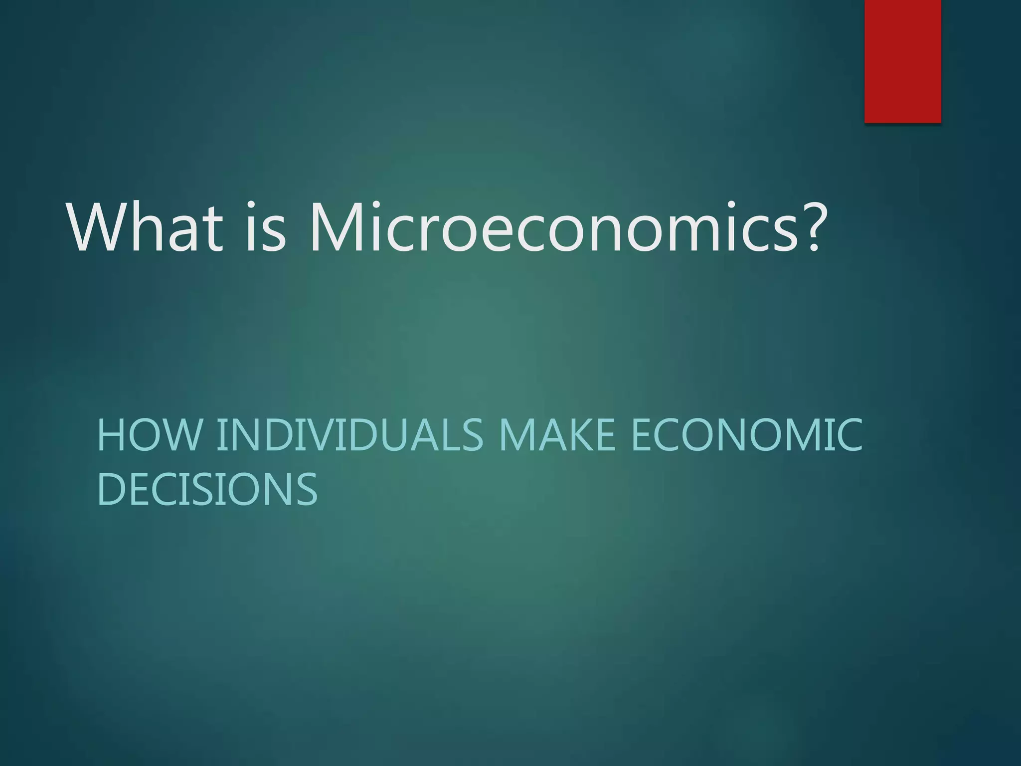 Basic Economics Concepts | PPT