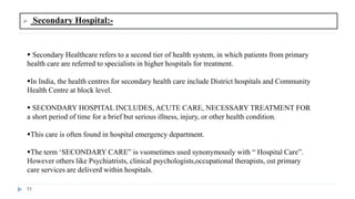 Hospital and it’s organization | PPTX
