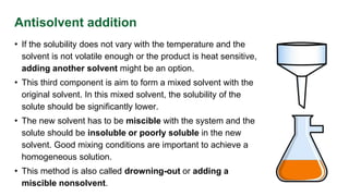 Methods for crystallization | PPTX