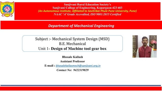 Design of Machine Tool Gear BOx | PDF | Auto Technology | Automotive