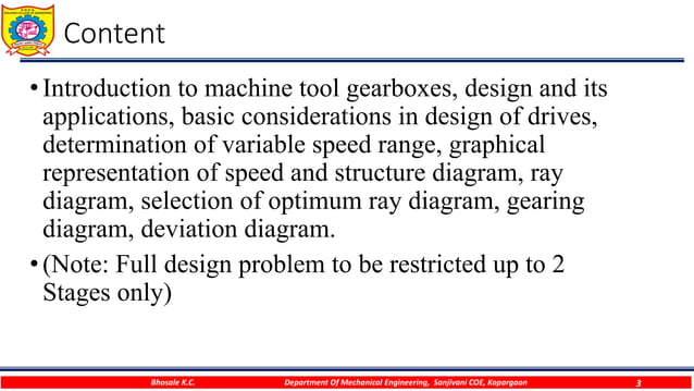 Design of Machine Tool Gear BOx | PDF | Auto Technology | Automotive