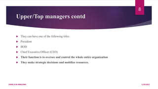 LEVELS OF MANAGEMENT | PPTX