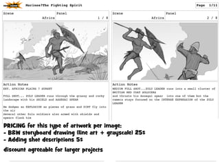 Action movie storyboard | PDF