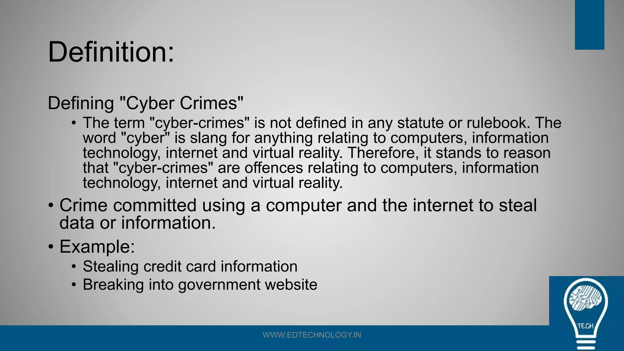 what is cyber crime and how it started | PPT
