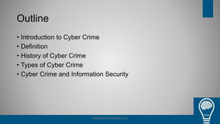 what is cyber crime and how it started | PPT