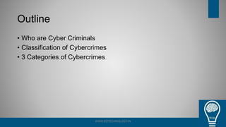 1.3 Understanding cyber crimes in detail | PPTX