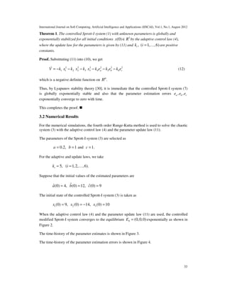 ADAPTIVE CONTROL AND SYNCHRONIZATION OF SPROTT-I SYSTEM WITH UNKNOWN PARAMETERS | PDF