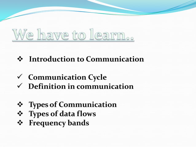 Communication, Communication Cycle, Types of Communication, Types of ...