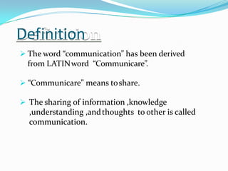 Communication, Communication Cycle, Types of Communication, Types of ...