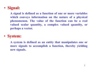 Signal and System, CT Signal DT Signal, Signal Processing(amplitude and ...