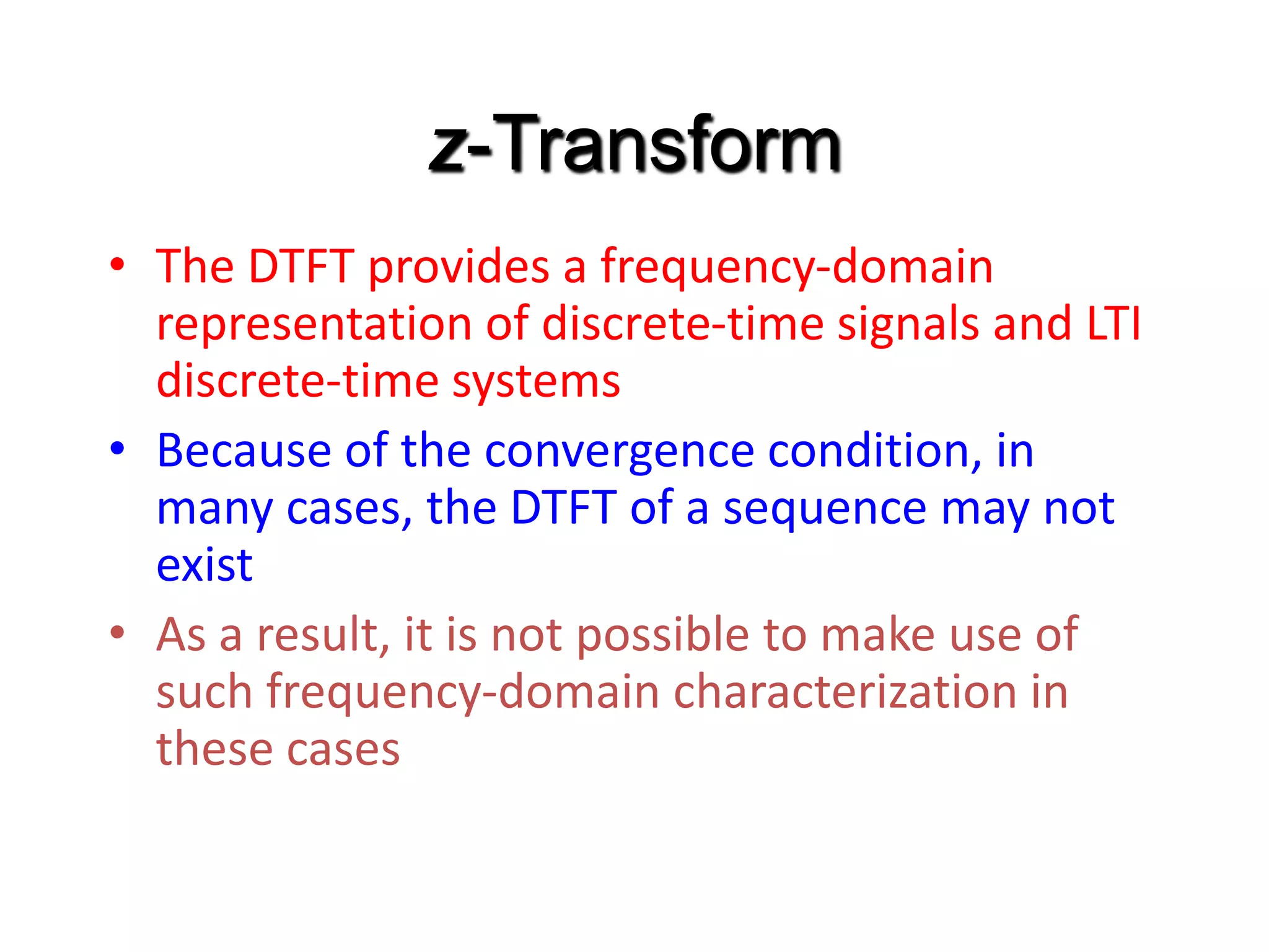 Z Transform, Causal, Anti-Causal and Two sided sequence, Region of Convergence, Properties ...