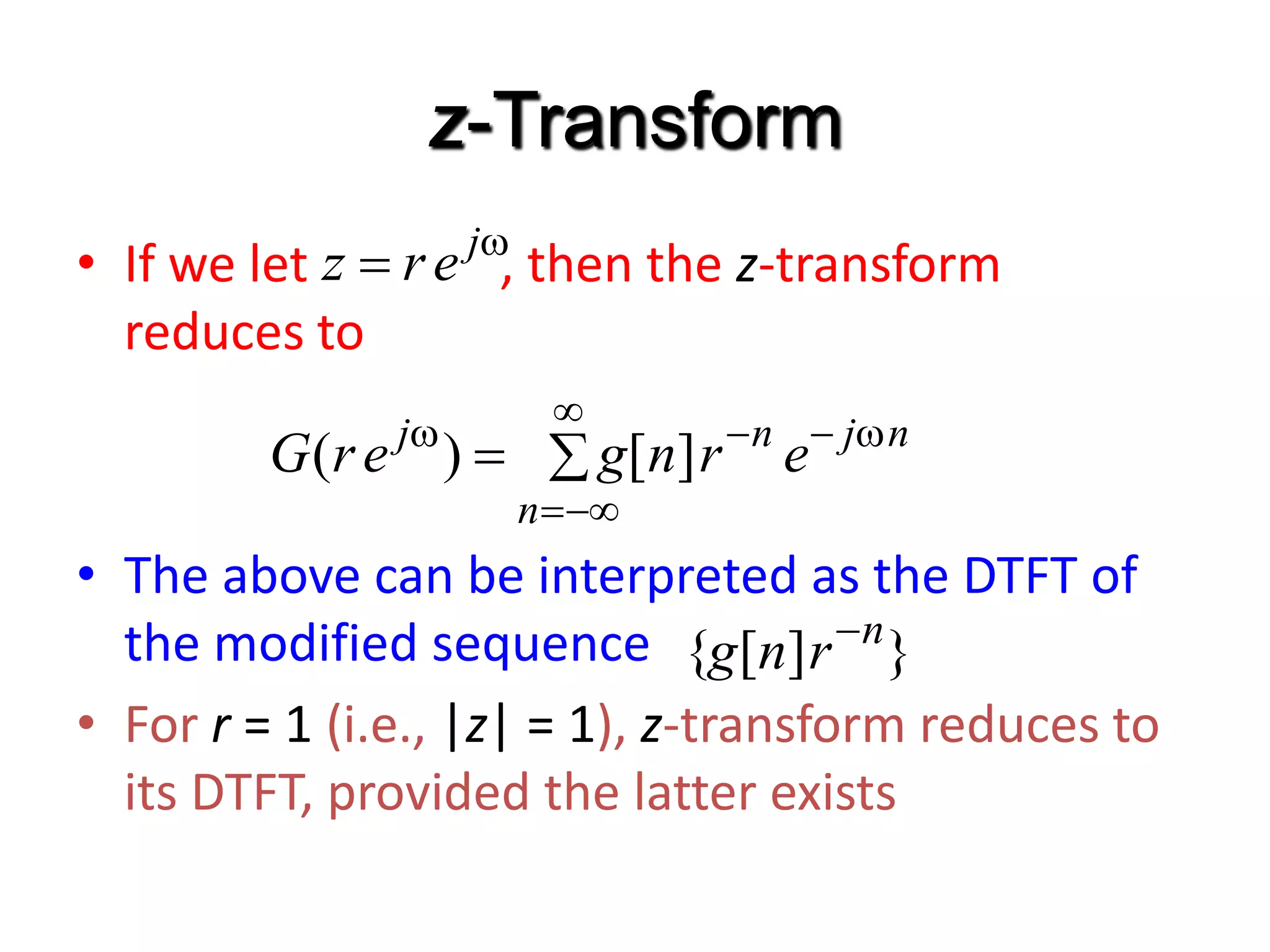 Z Transform, Causal, Anti-Causal and Two sided sequence, Region of ...