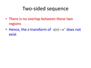 Z Transform, Causal, Anti-Causal and Two sided sequence, Region of ...