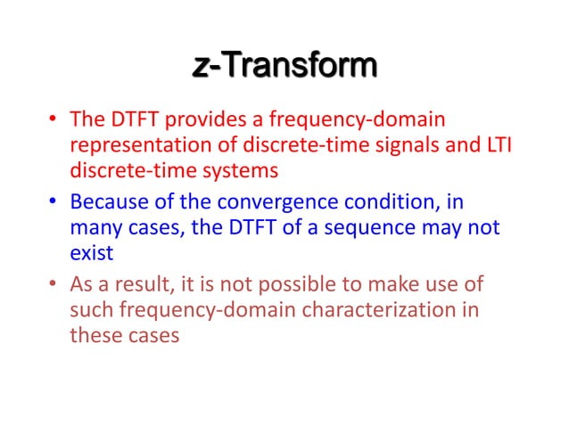 Z Transform, Causal, Anti-Causal and Two sided sequence, Region of ...