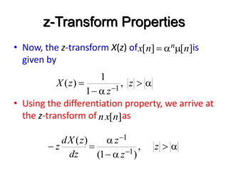 Z Transform, Causal, Anti-Causal and Two sided sequence, Region of Convergence, Properties ...
