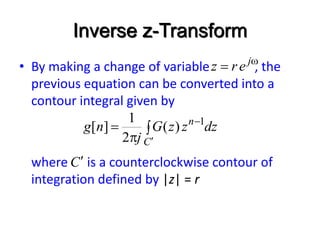 Z Transform, Causal, Anti-Causal and Two sided sequence, Region of ...