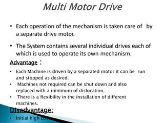 Electric Drive-Parts. Classification of Electric Drives, Four ...