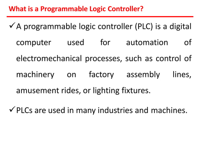 Programmable Logic Controller | Ladder Logic diagrams| Block diagram ...