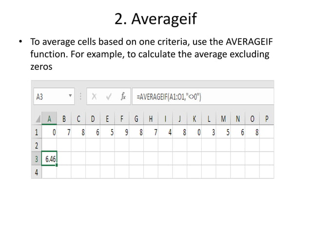 1. statistical functions in excel | PDF