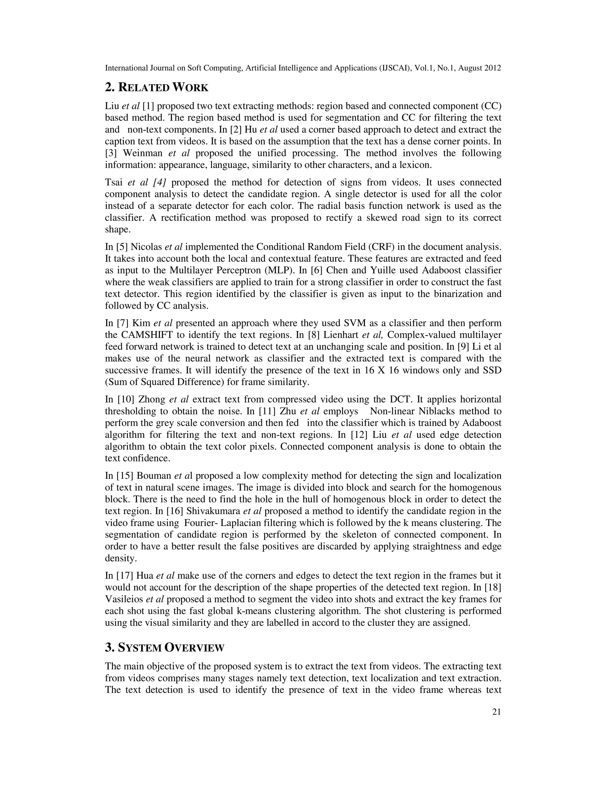 Text Detection And Extraction From Videos Using Ann Based Network Pdf