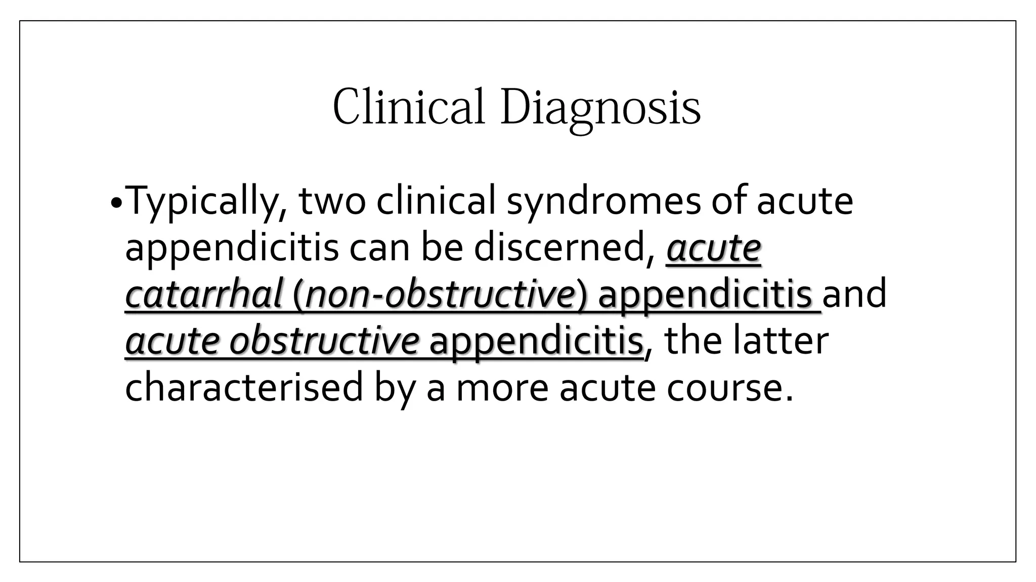 Acute appendicitis | PDF