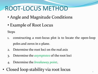 ROOT-LOCUS METHOD, Determine the root loci on the real axis /the ...