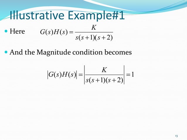 ROOT-LOCUS METHOD, Determine the root loci on the real axis /the ...