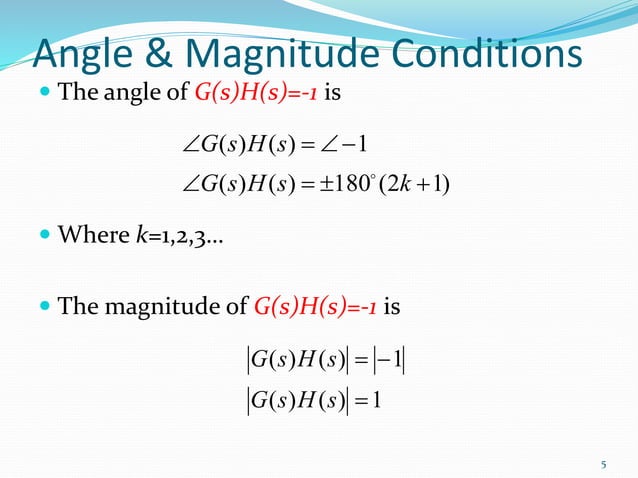 ROOT-LOCUS METHOD, Determine the root loci on the real axis /the ...