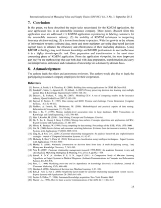 LABELING CUSTOMERS USING DISCOVERED KNOWLEDGE CASE STUDY: AUTOMOBILE INSURANCE INDUSTRY | PDF