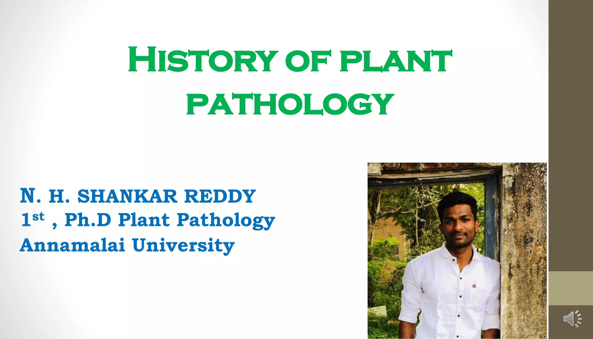 History of Plant Pathology | PDF