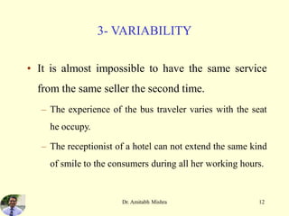 Characterstics and Nature of Services | PPT