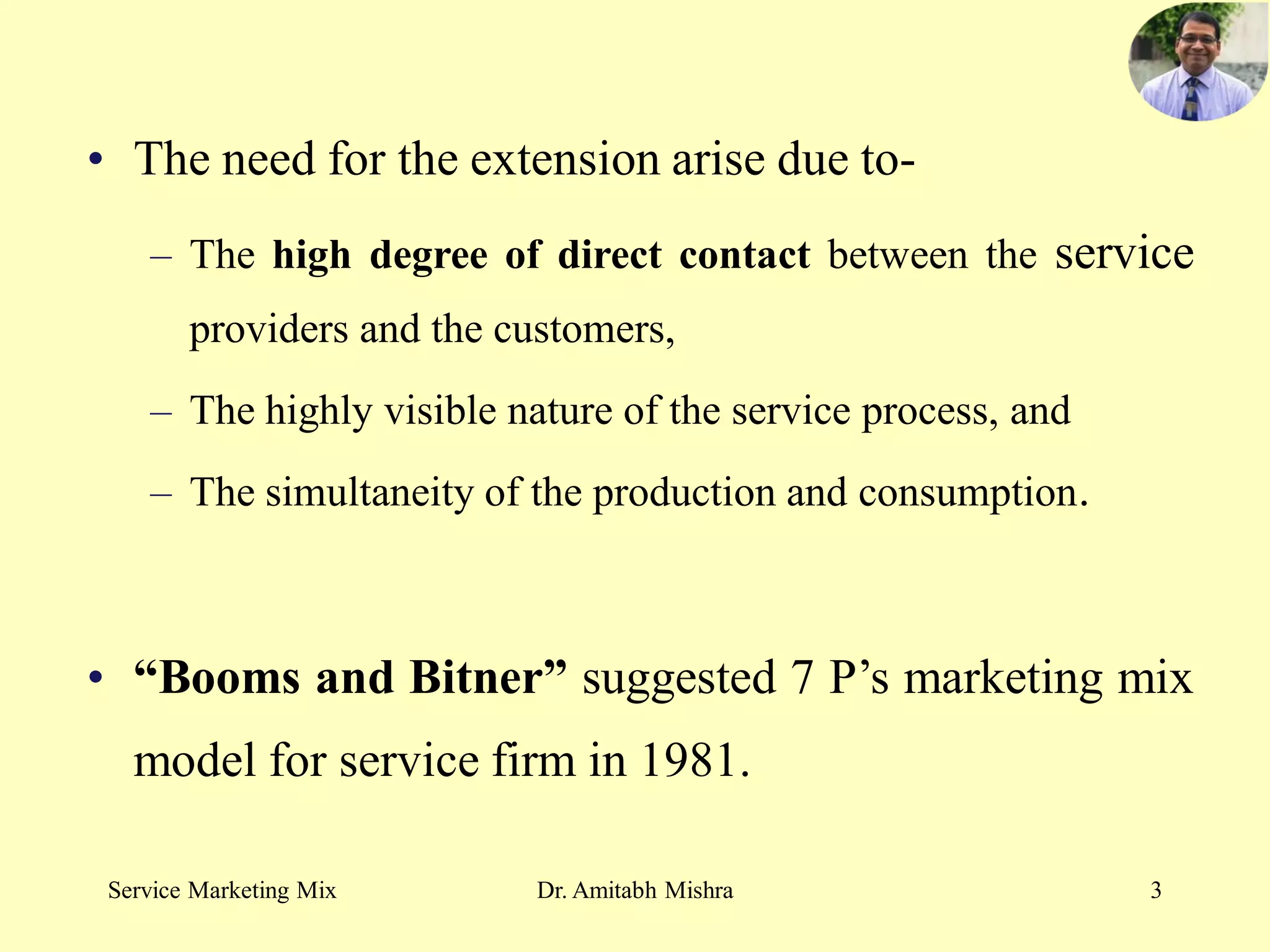 Service marketing mix or 7Ps of Services | PDF