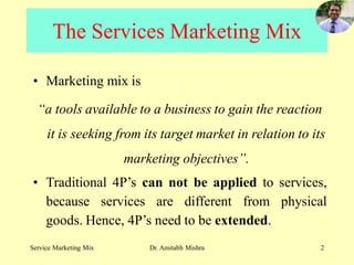 Service marketing mix or 7Ps of Services | PDF