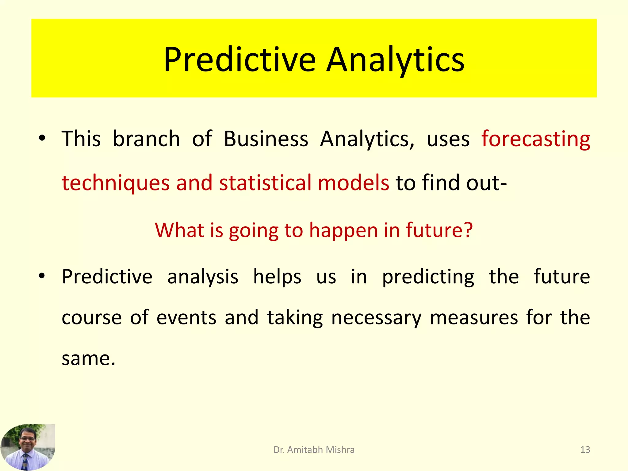 Introduction To Business Analytics Pdf Computer Software And