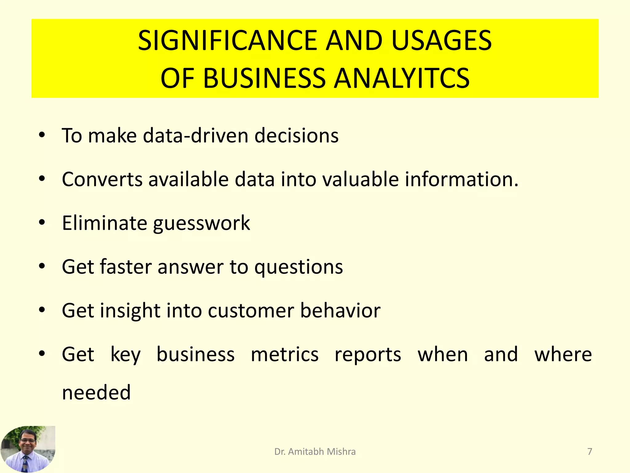 Introduction to Business Analytics | PDF