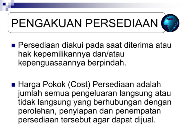 Ruang Lingkup & Dasar Manajemen Persediaan _Materi Training "INVENTORY & WAREHOUSING MANAGEMENT ...