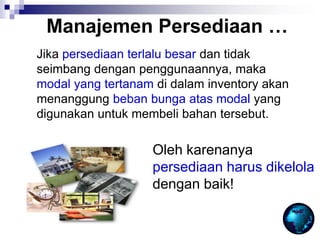 Ruang Lingkup & Dasar Manajemen Persediaan _Materi Training "INVENTORY & WAREHOUSING MANAGEMENT ...