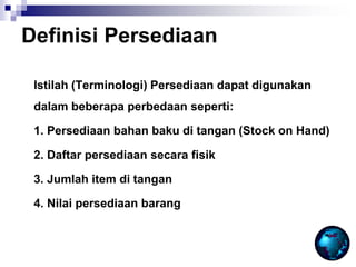 Ruang Lingkup & Dasar Manajemen Persediaan _Materi Training "INVENTORY & WAREHOUSING MANAGEMENT ...