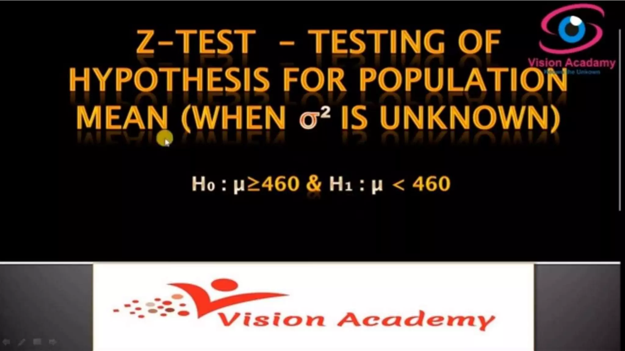Z - Test - When Population Variance is Unknown | PPTX
