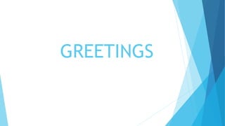 1.greetings | PPT