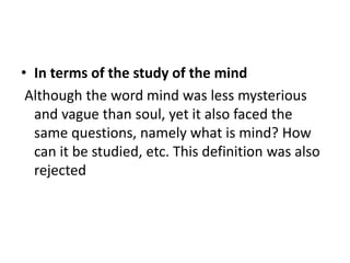 Introduction to Psychology:definition | PPTX