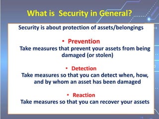 INTRODUCTION TO SECURITY | PPT