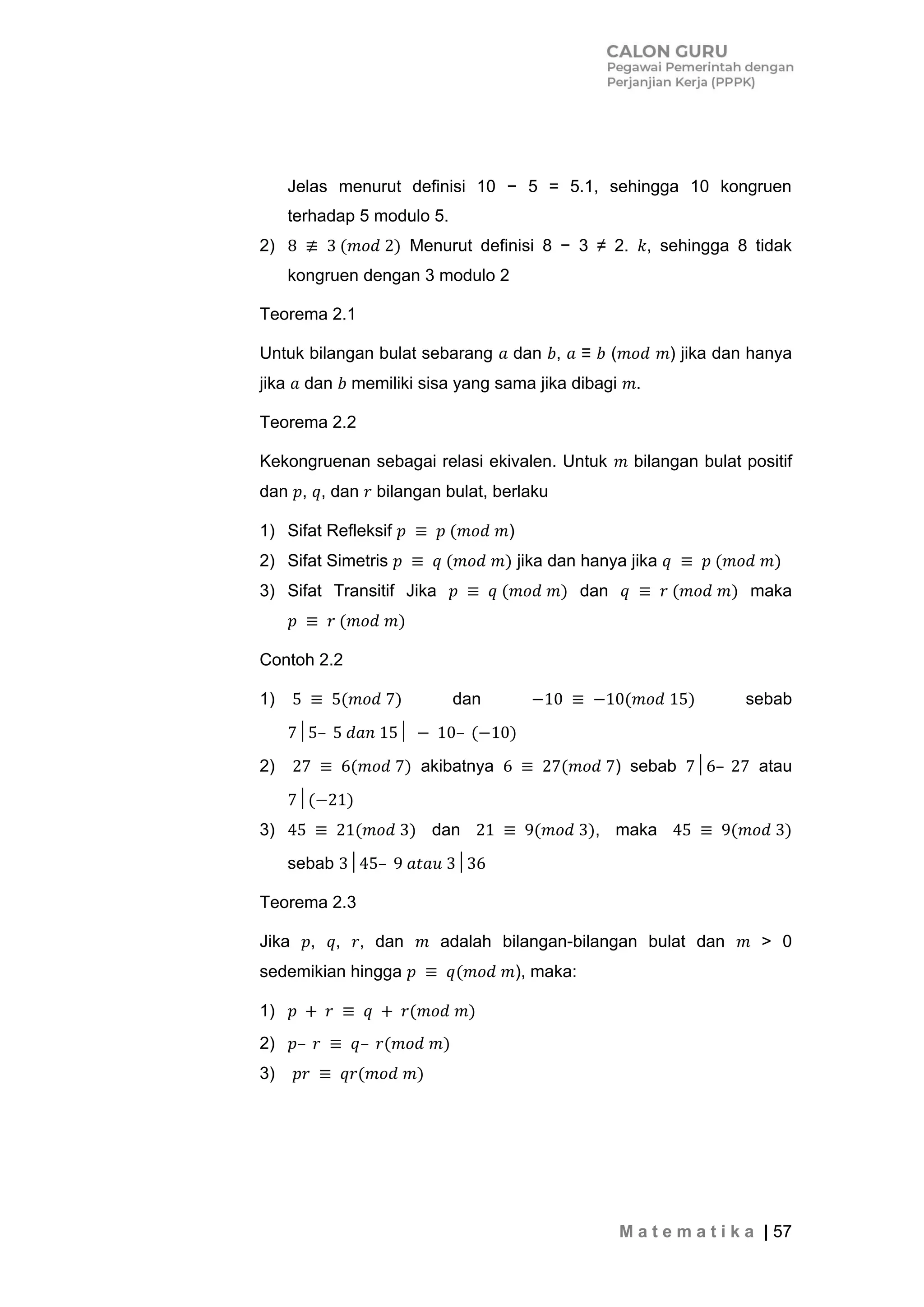 1. teori bilangan pb1 | PDF