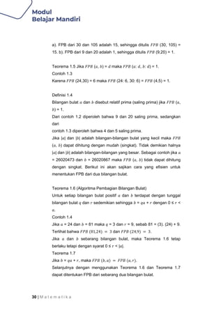 1. teori bilangan pb1 | PDF