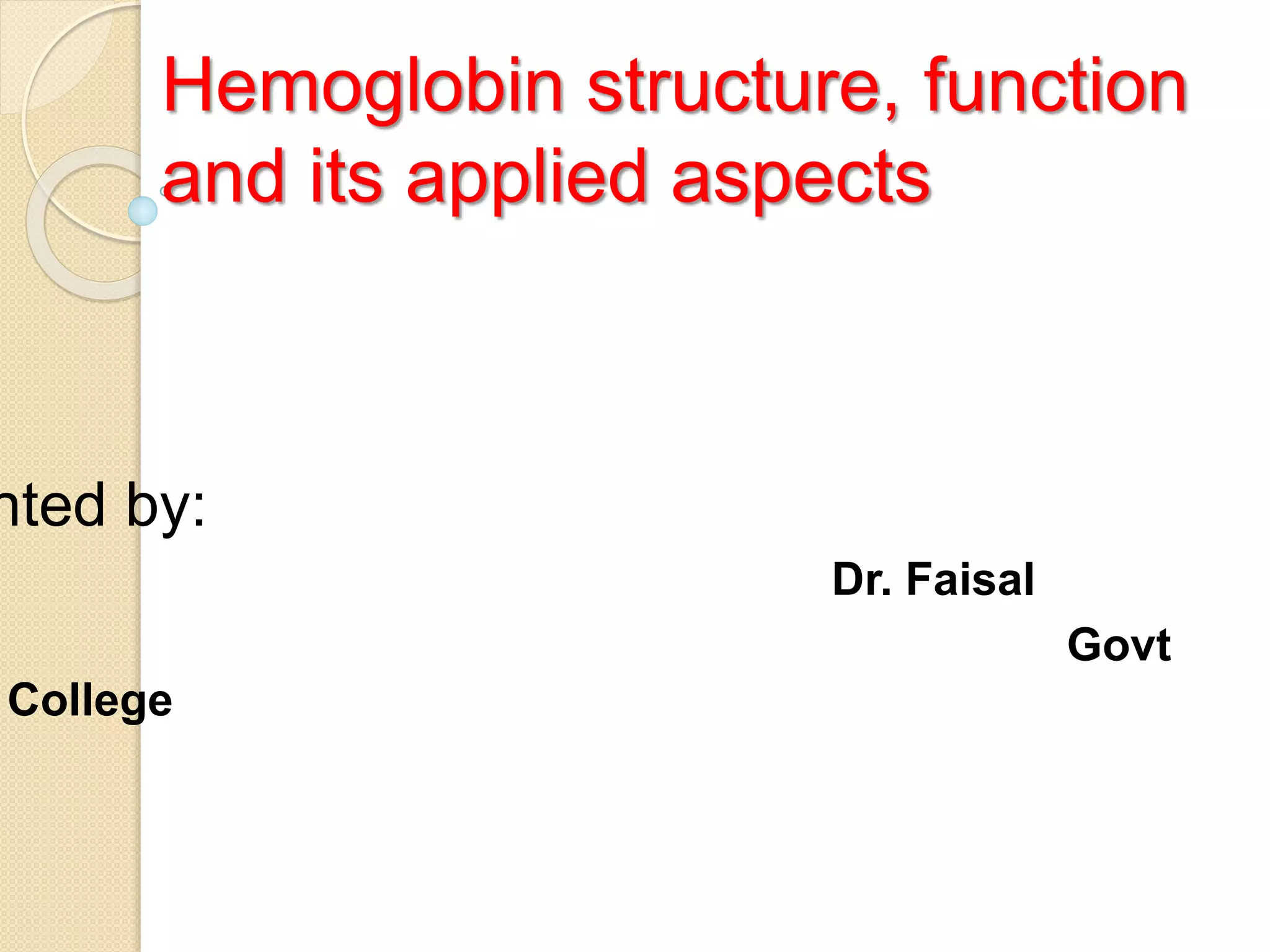 HEMOGLOBIN | PPTX